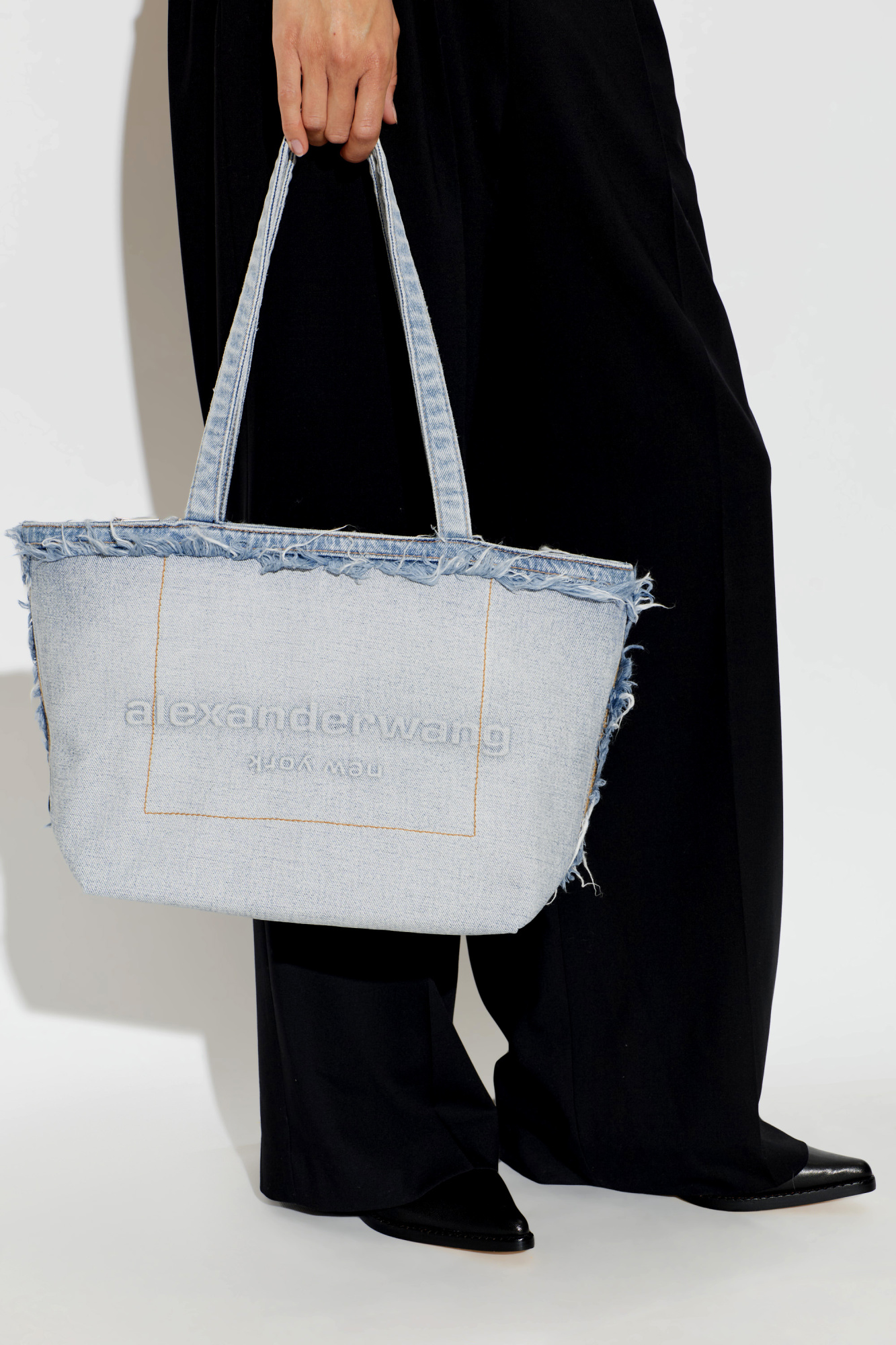 ALEXANDER WANG Alexander Wang 'Punch Medium' Denim Shopper Bag